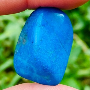 Small Blue Howlite, Tumbled Stone, Howlite Tumble, Crystal, Blue ...