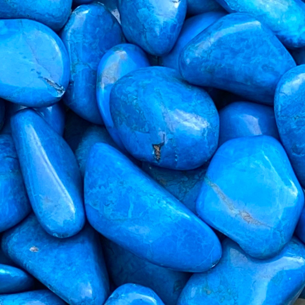 Small Blue Howlite Tumbled Stone Howlite Tumble Crystal - Etsy Canada