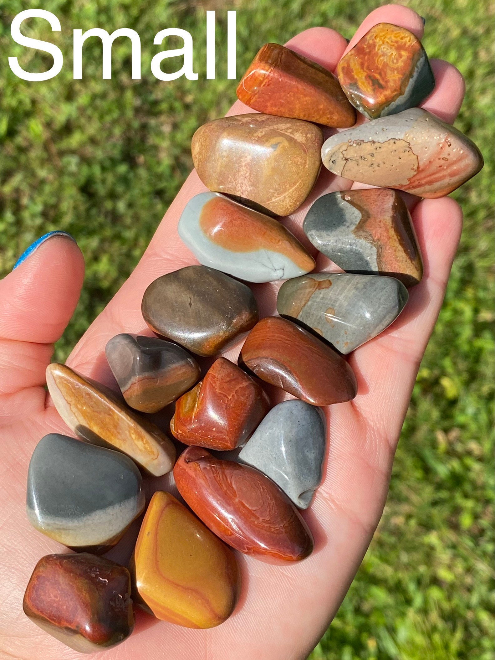 Desert Jasper Tumbled Stones Polychrome Jasper Tumbled | Etsy