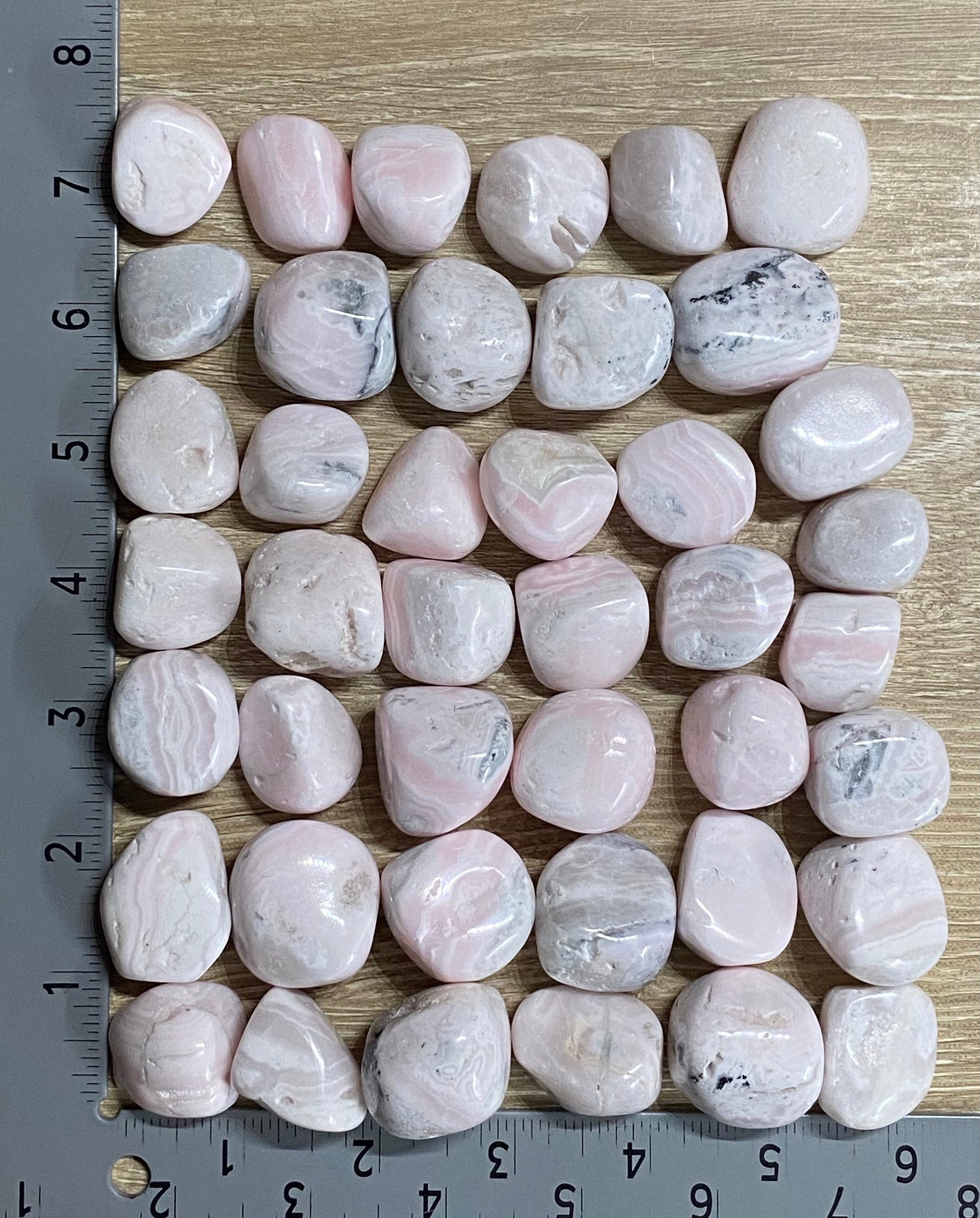 Large Pink Mangano Calcite Tumbled Stones Manganoan Calcite | Etsy