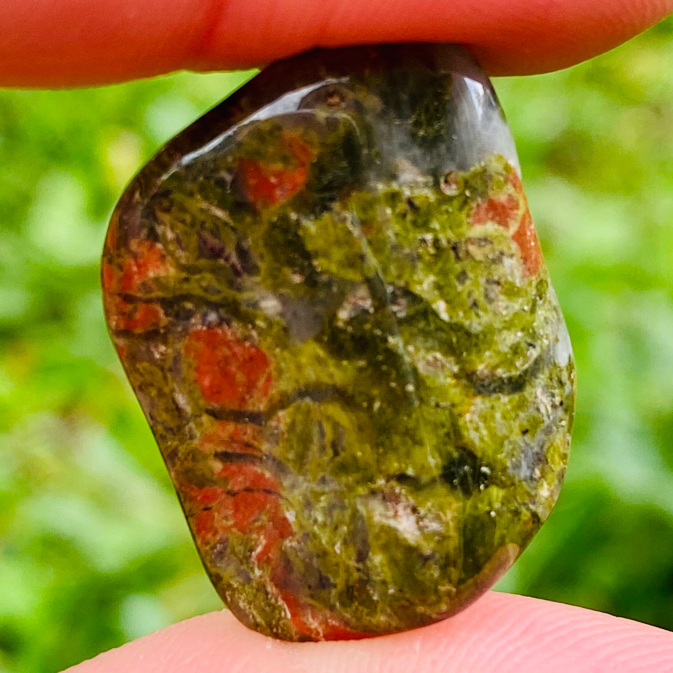 Small Unakite Tumble Stone Unakite Tumbled Unakite Polished | Etsy