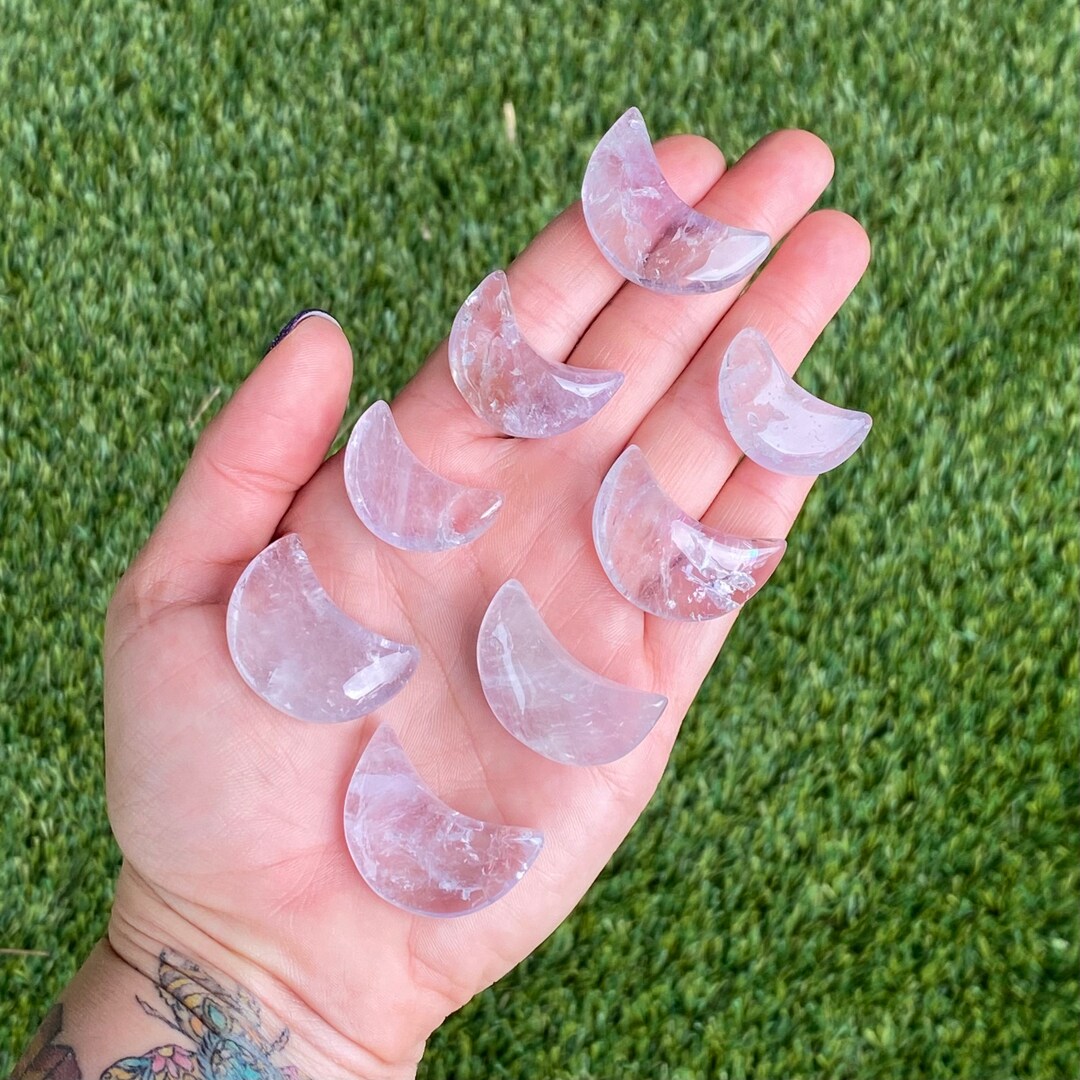 Amethyst Crescent Moon, Amethyst, Crystal Moon, Meditation Crystals ...