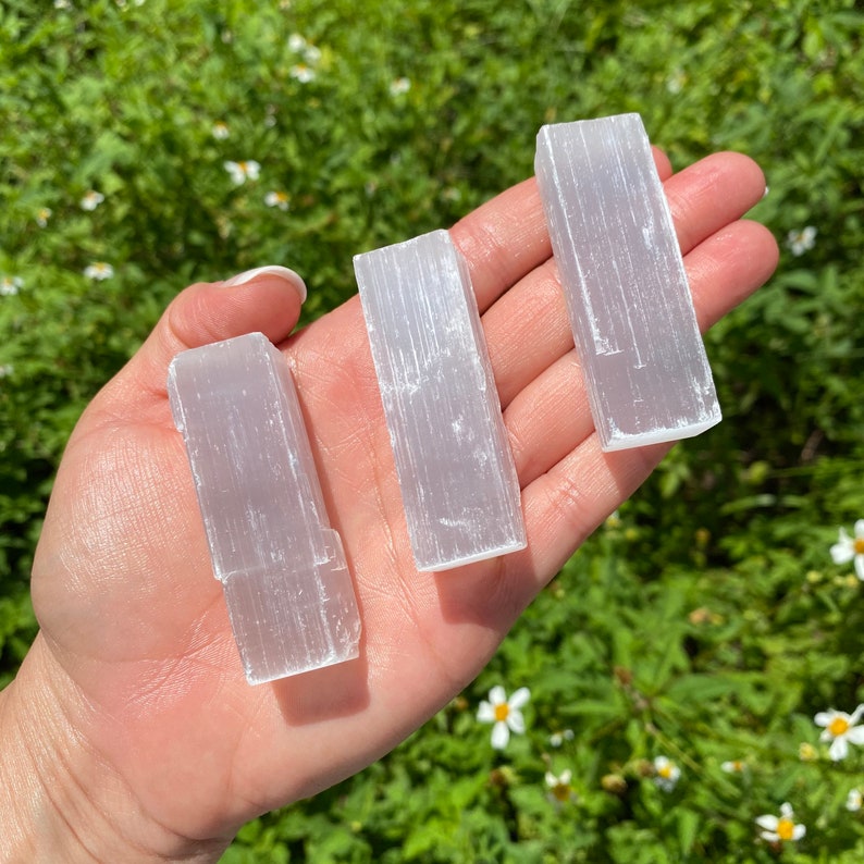 2.5 Selenite Stick Selenite Selenite Wand Charger Gypsum | Etsy