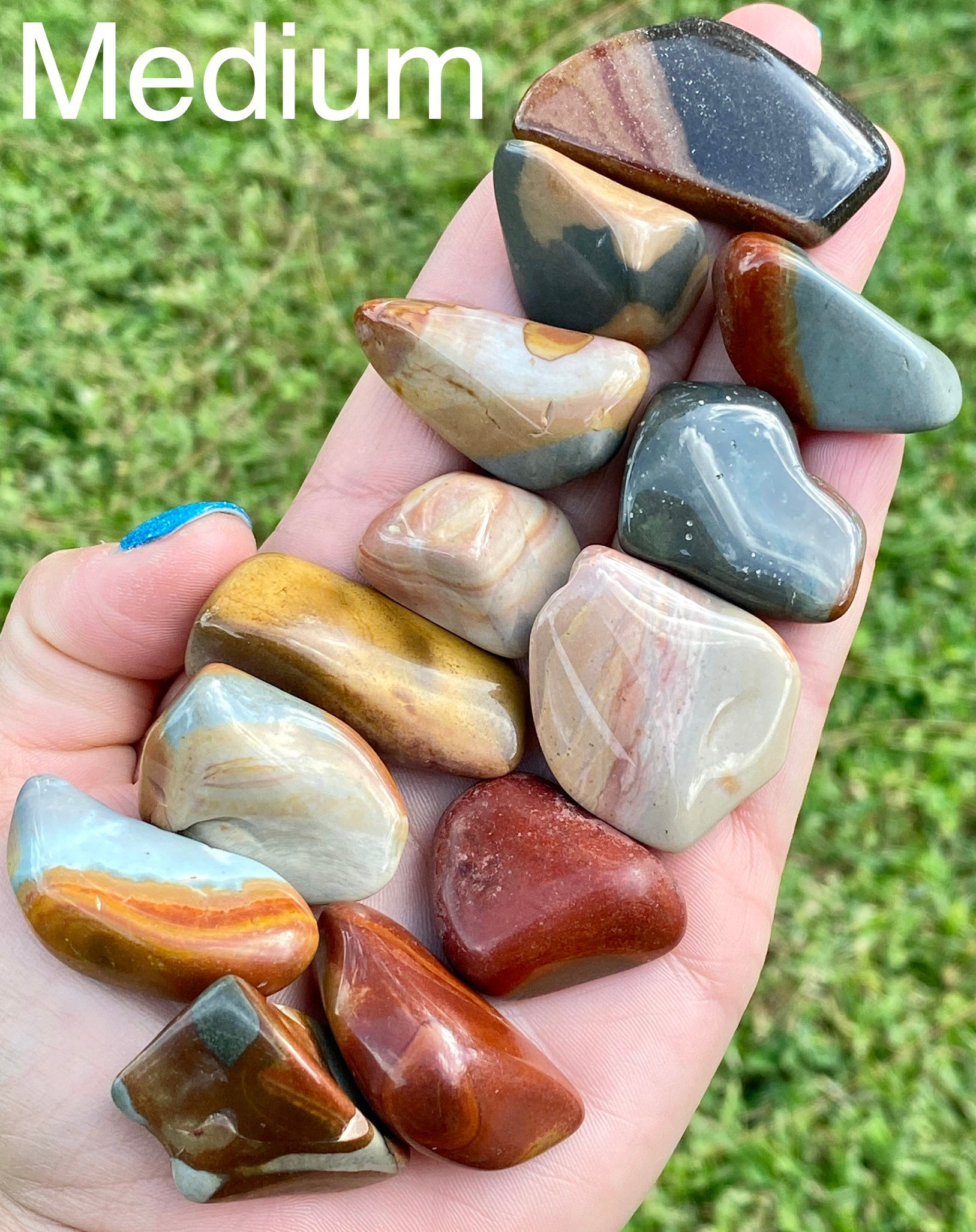 Desert Jasper Tumbled Stones Polychrome Jasper Tumbled | Etsy