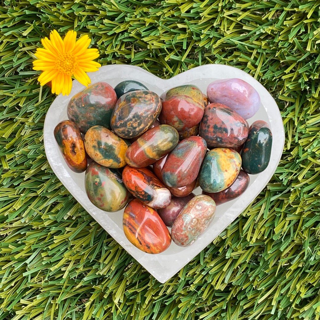 Fancy Jasper, Fancy Jasper Tumble Stone, Tumbled Fancy Jasper, Polished ...