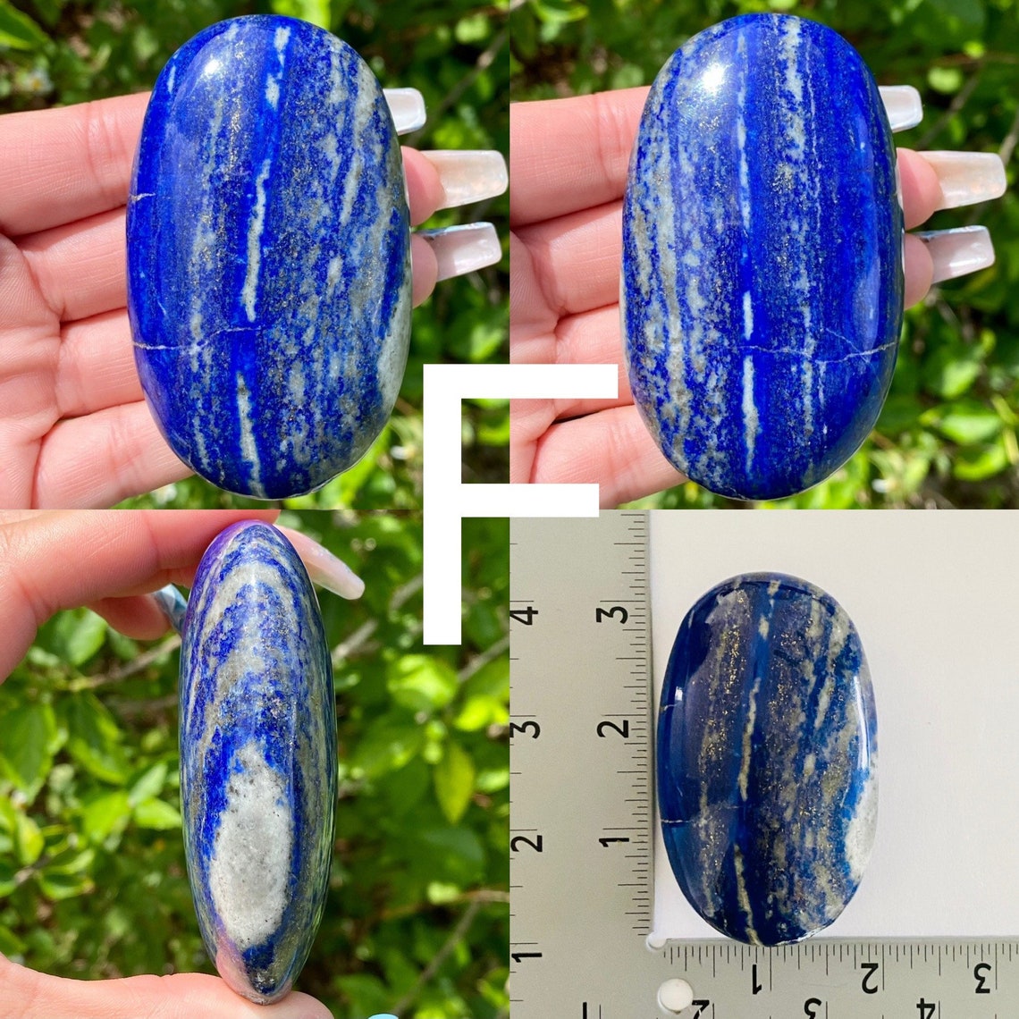 Large Lapis Lazuli Palm Stone Lapis Lazuli Lapis Lazuli | Etsy