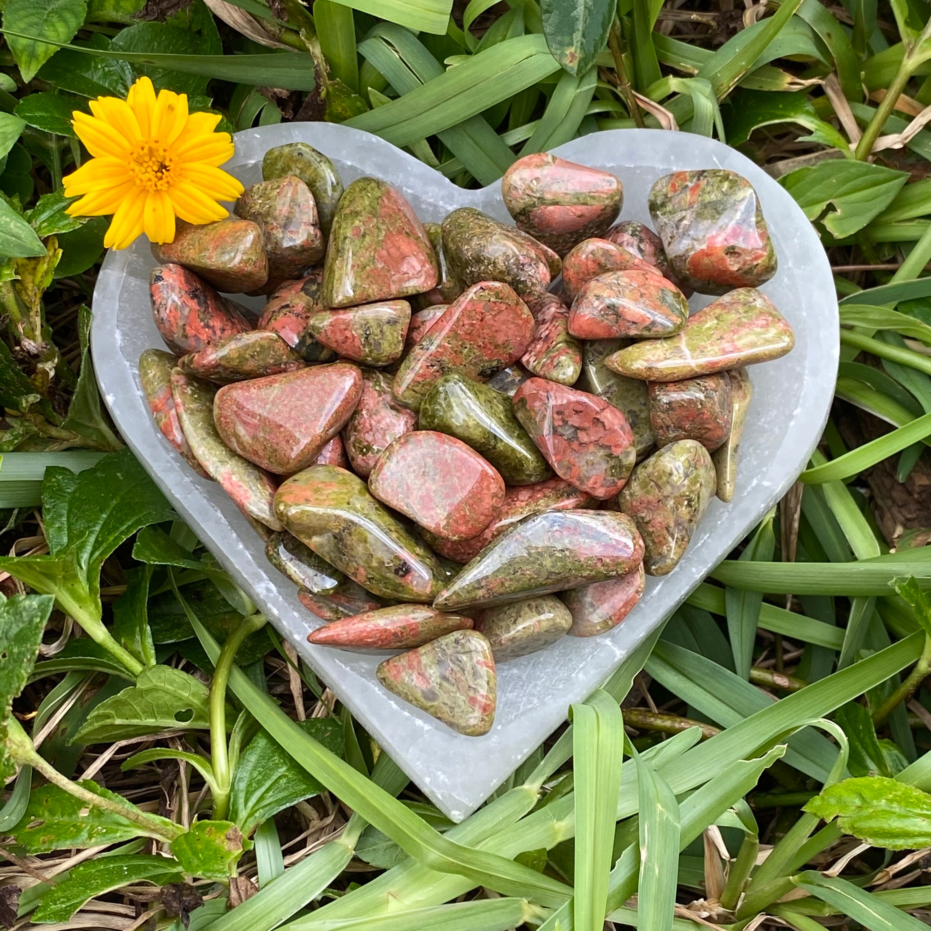 Small Unakite Tumble Stone Unakite Tumbled Unakite Polished | Etsy