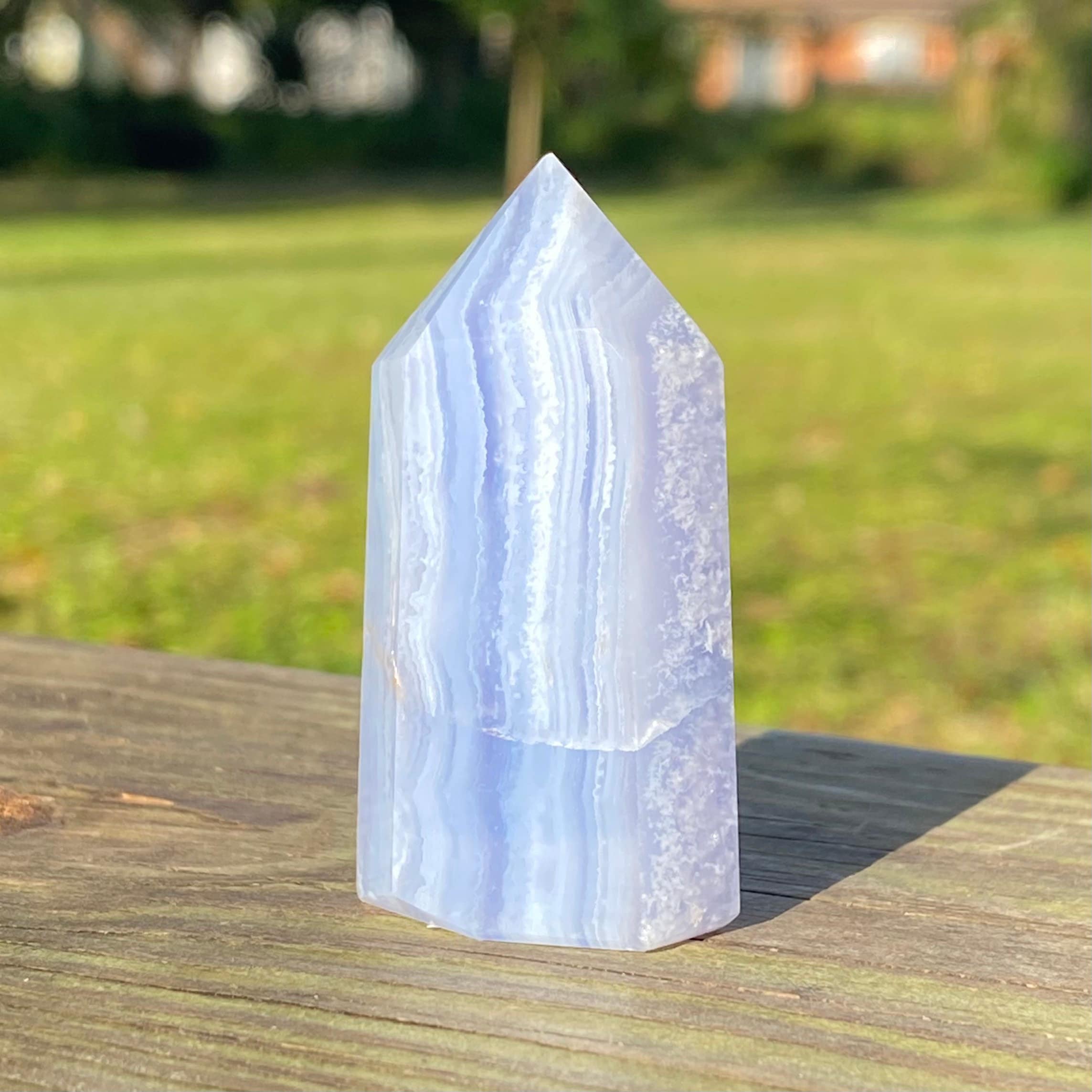 Blue Lace Agate Tower Blue Lace Agate Point Blue Lace Agate | Etsy