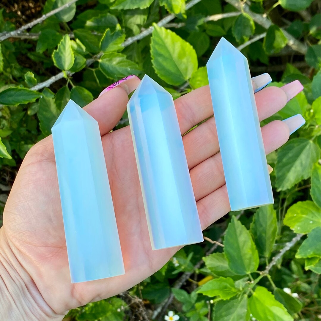 Opalite Tower, Opalite Point, Opalescent Tower, Opalite Generator, Meditation Crystals, Opalite ...