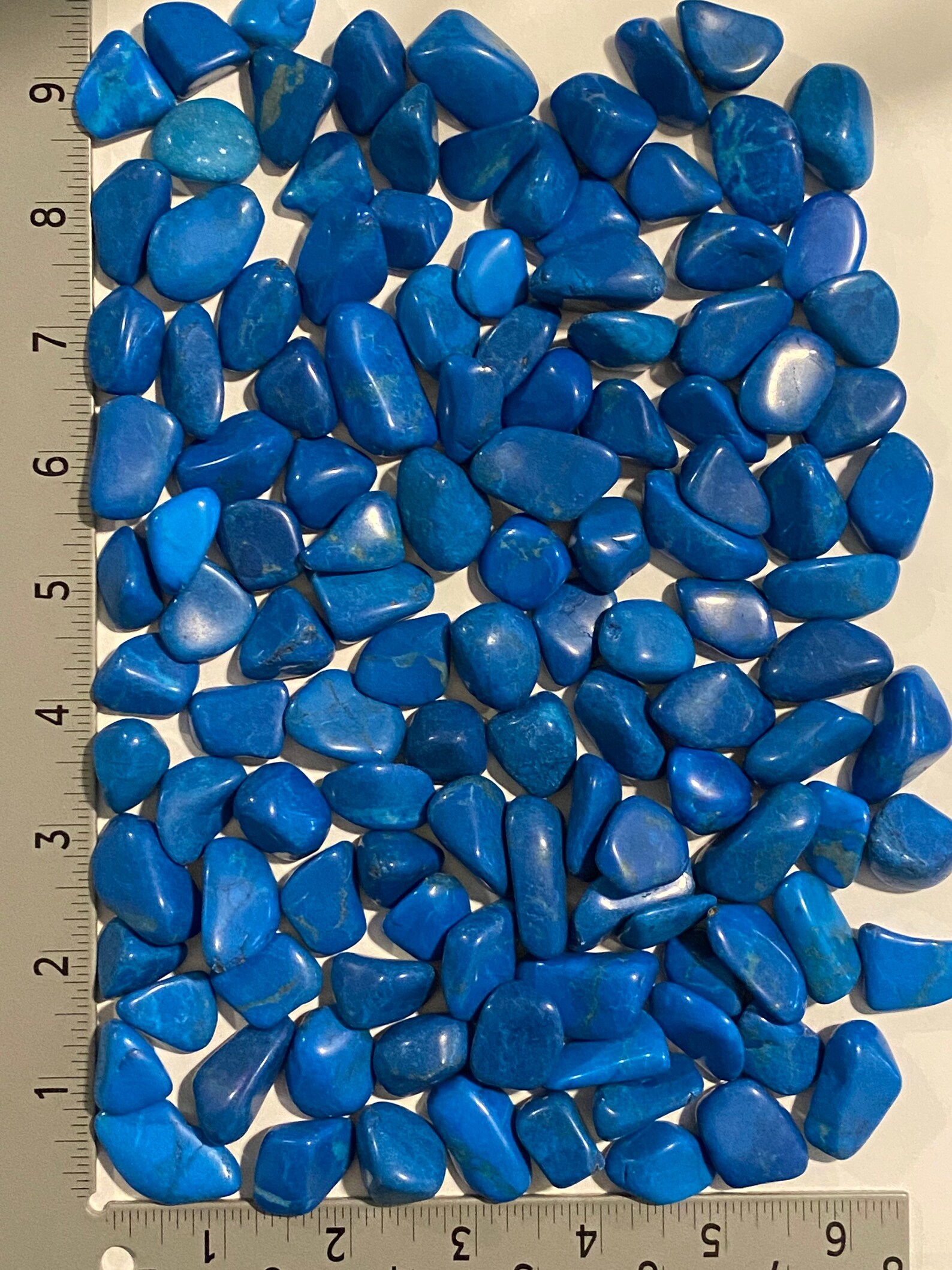 Small Blue Howlite Tumbled Stone Howlite Tumble Crystal | Etsy