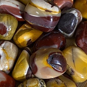 Mookaite Jasper Tumbled Stone, Mookaite Tumble, Jasper, Crystal, Pocket, Palm, Crystal Grid ...