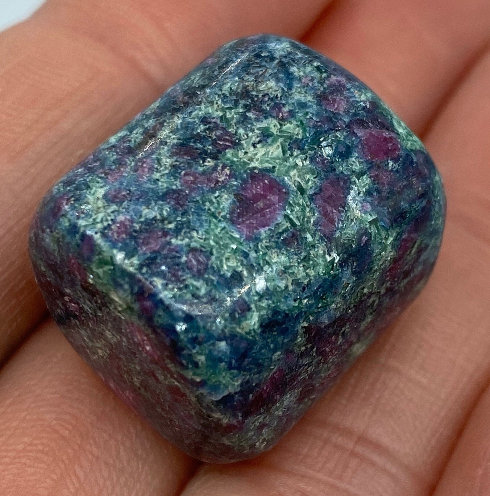 Ruby Fuchsite Kyanite Tumbled Stone Tumble Ruby Fuchsite | Etsy