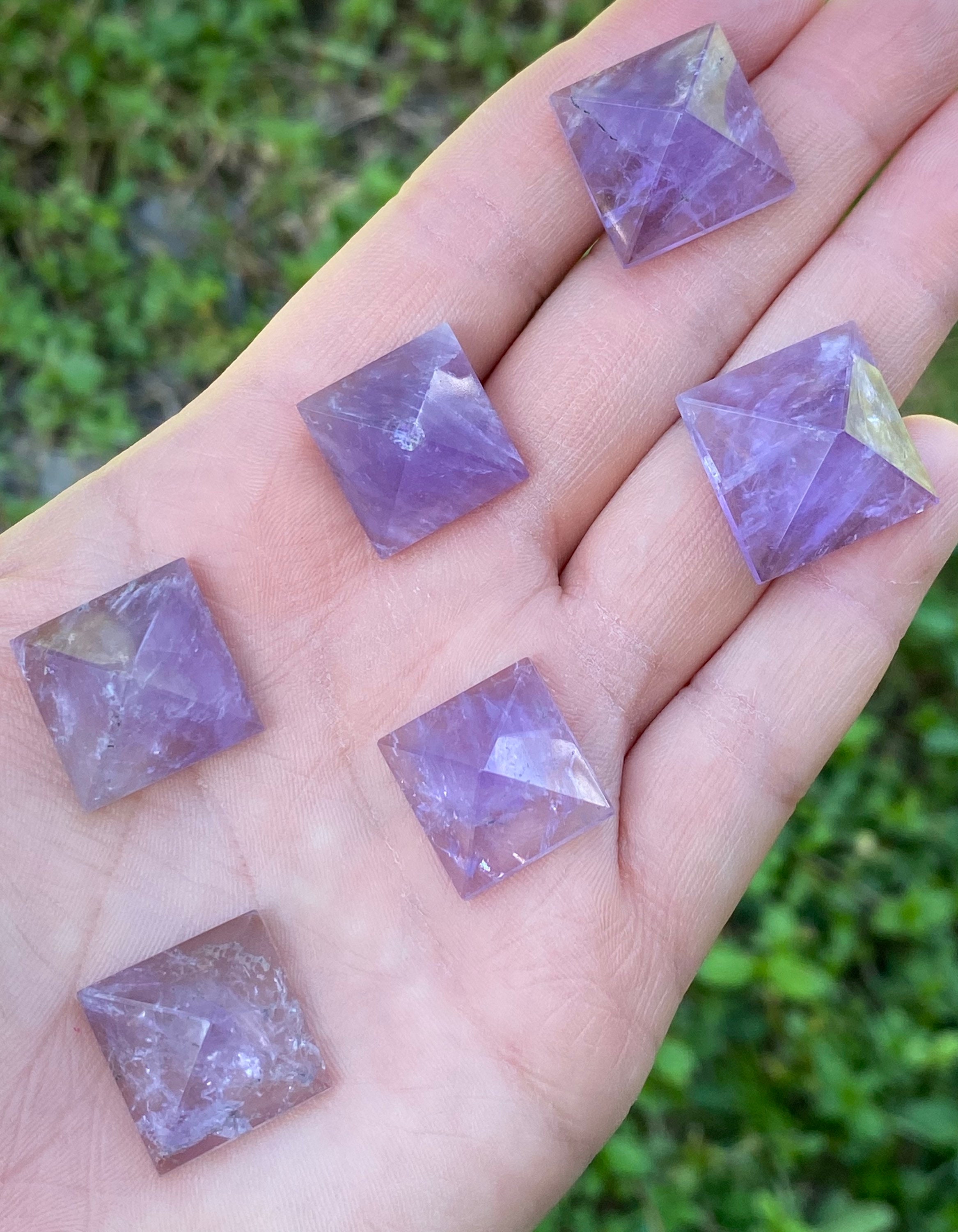 Amethyst Pyramid Amethyst Crystal Pyramid Crystal Pyramid | Etsy