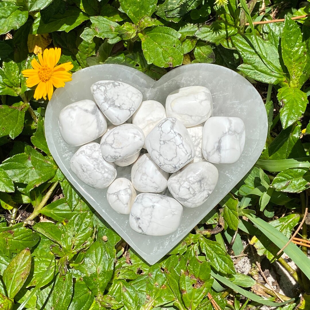 Howlite Tumbled Stones, Howlite Tumble Stone, Howlite, Natural Howlite ...