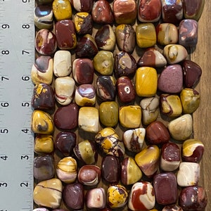 Mookaite Jasper Tumbled Stone, Mookaite Tumble, Jasper, Crystal, Pocket, Palm, Crystal Grid ...