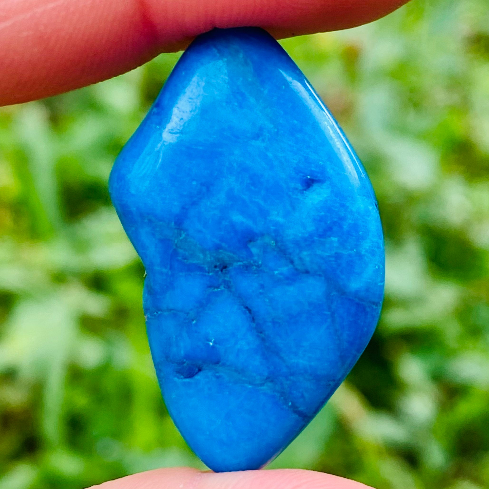 Small Blue Howlite Tumbled Stone Howlite Tumble Crystal | Etsy