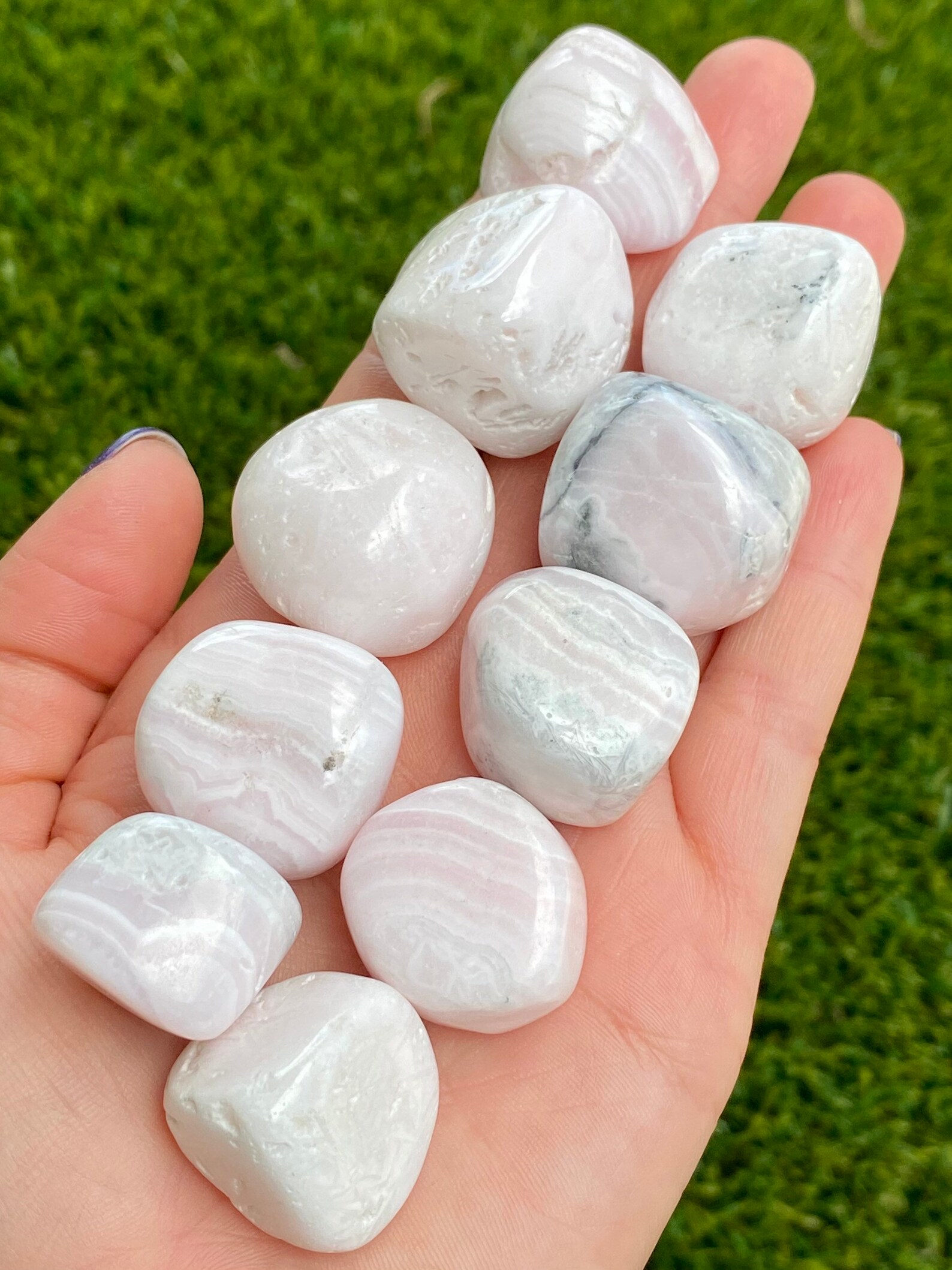 Large Pink Mangano Calcite Tumbled Stones Manganoan Calcite - Etsy