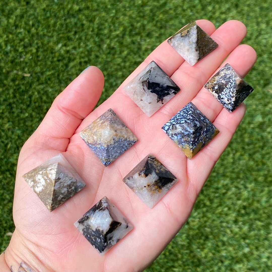 Cosmic Jasper Pyramid: Galaxy Spirit Stone, Energy Point - Etsy