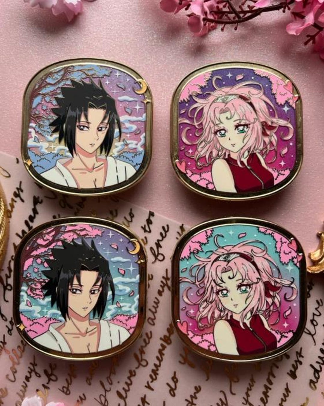 Medallions - Ninja Couple Enamel Pins - C Grades - Etsy