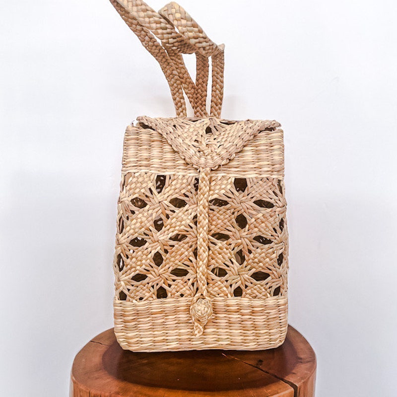Rattan Backpack - Etsy