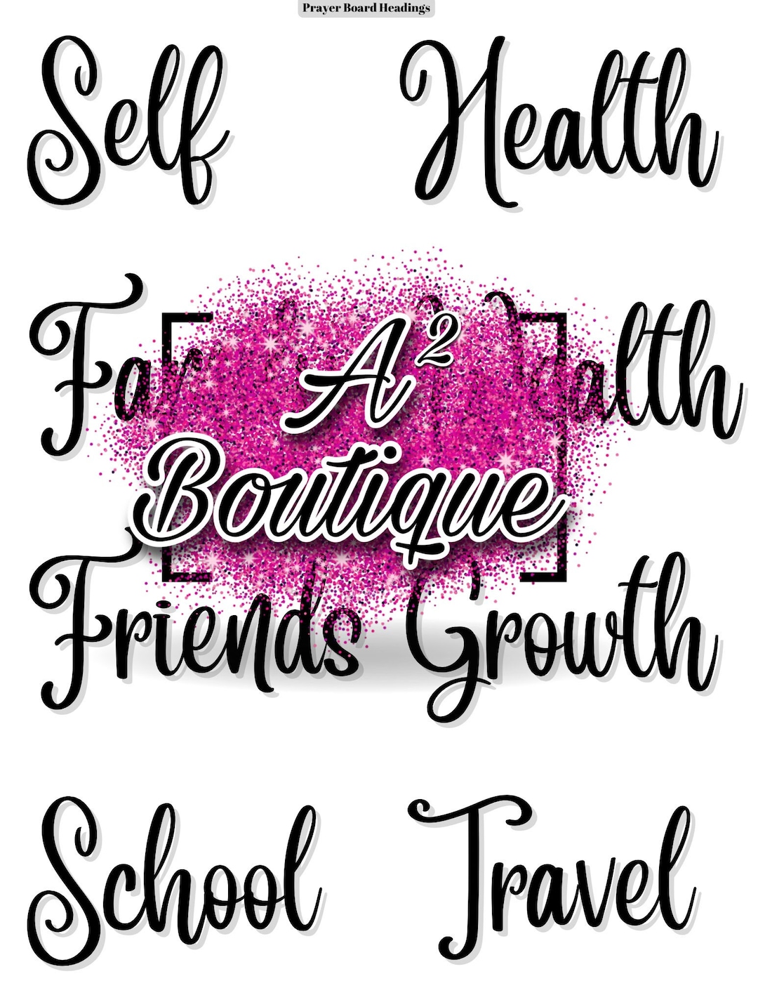 Prayer Board Headings, Christian Vision Board Kit (PDF) - Etsy