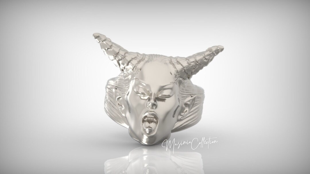 Succubus Demon Ring Sterling 925 Ring Ring Handmade Men Unisex - Etsy