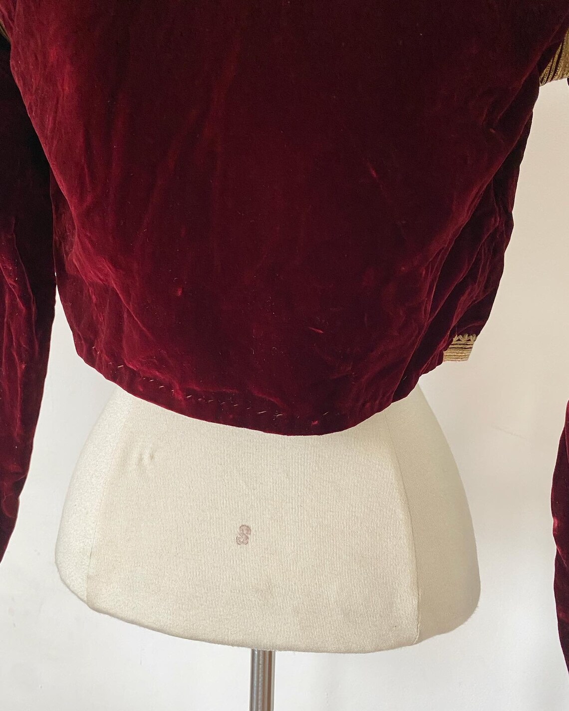 Antique Ottoman Jacket 1900s 1910s 19th Century Linen Sack Velvet ...