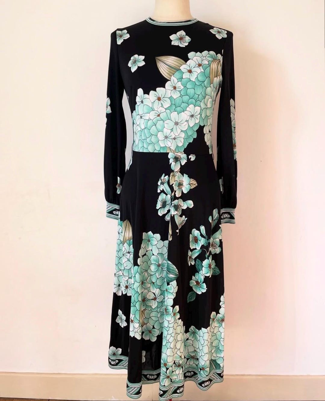 1970s Dress 70s Fashion True Genuine Vintage Leonard Style Polyamide ...