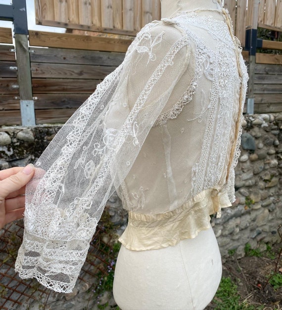 Antique pigeon bust blouse art nouveau edwardian bodi… - Gem