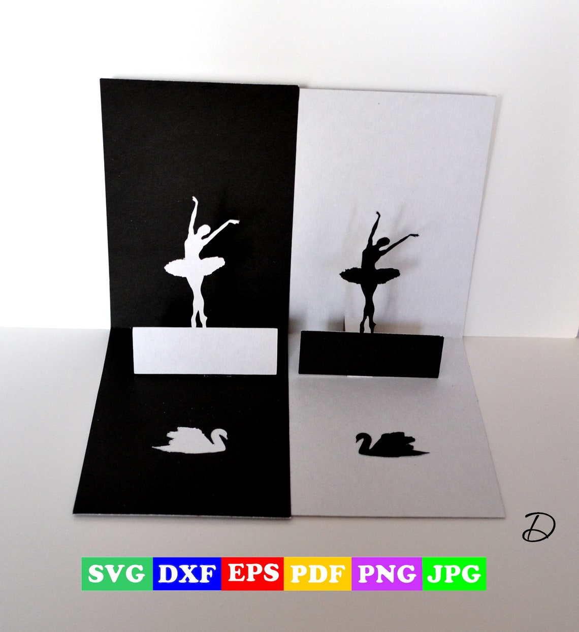 Ballet Card SVG Ballet Postcard Digital Files for Cricut or - Etsy