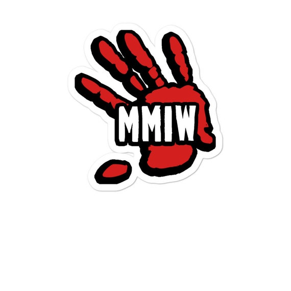 MMIW Awareness Decal Red Hand No More Stolen Sisters | Etsy