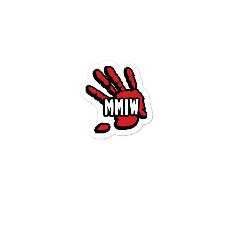 MMIW Awareness Decal Red Hand No More Stolen Sisters Bubble-free ...