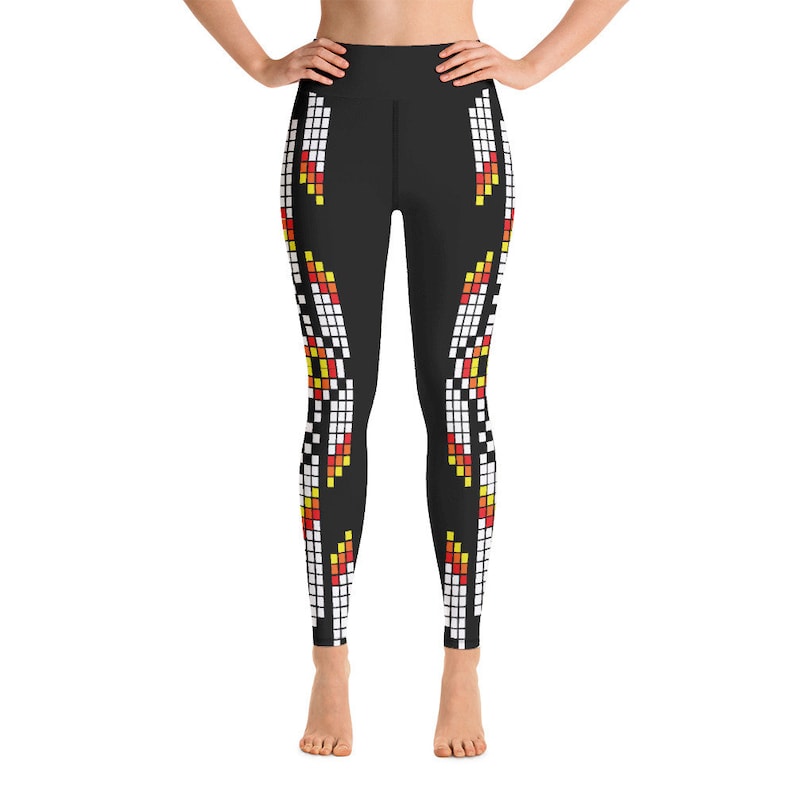 Native American Beadwork Design Yoga Leggings American Indian Sioux ...