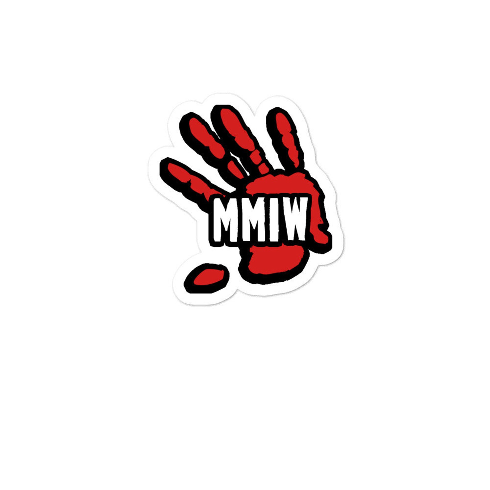 MMIW Awareness Decal Red Hand No More Stolen Sisters Bubble-free ...