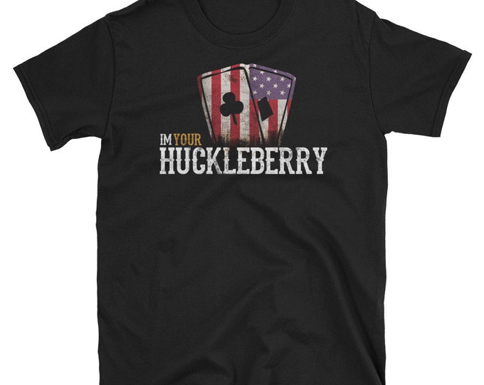 Im Your Huckleberry Mens Short Sleeve country Southern Gun Pistol ...