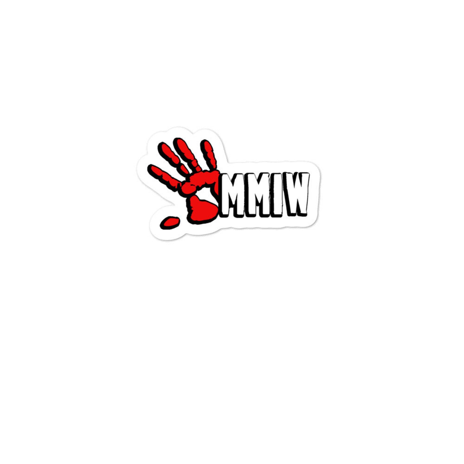 MMIW Awareness Decal Red Hand No More Stolen Sisters Bubble-free ...