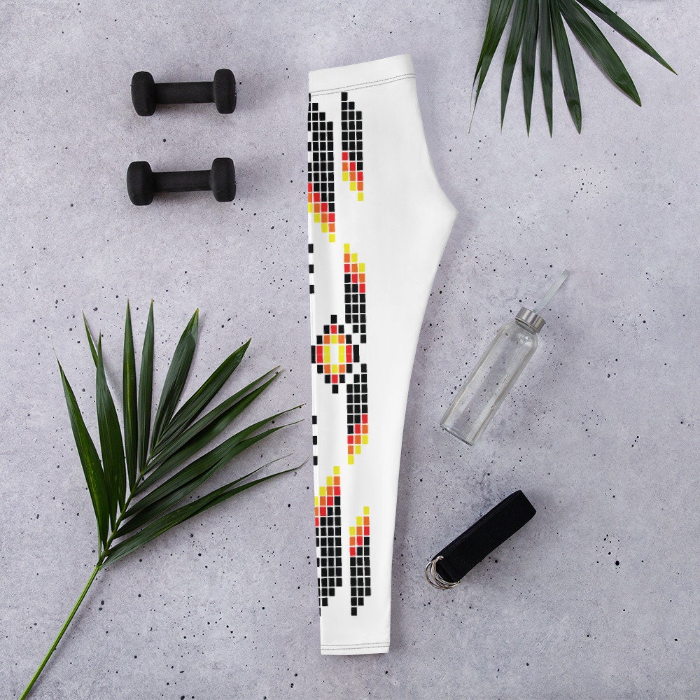 Native American Beadwork Design Leggings American Indian Sioux Apache ...
