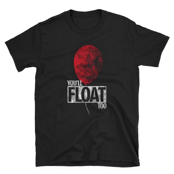 Youll Float Too Short-Sleeve T-Shirt Horror Movie Red Balloon | Etsy
