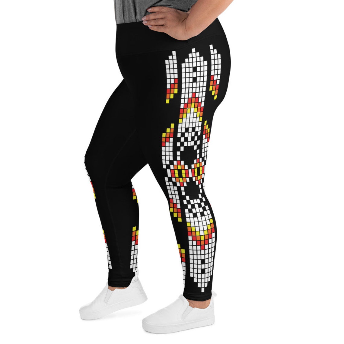 Native American Beadwork Design Plus Size Leggings American Indian ...