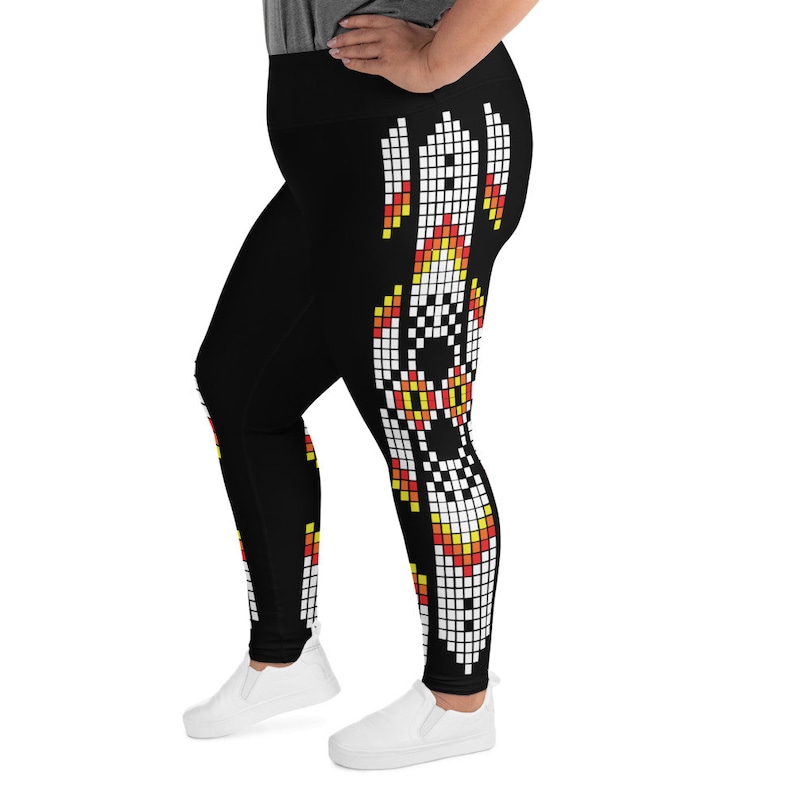 Native American Beadwork Design Plus Size Leggings American Indian ...