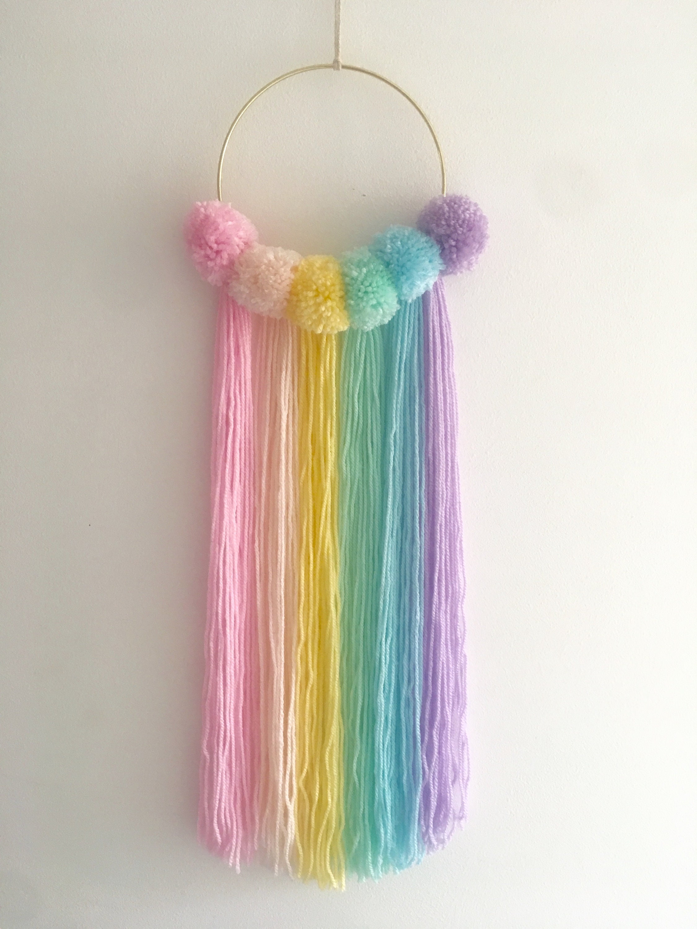 Pastel Rainbow Wall Hanging - Etsy