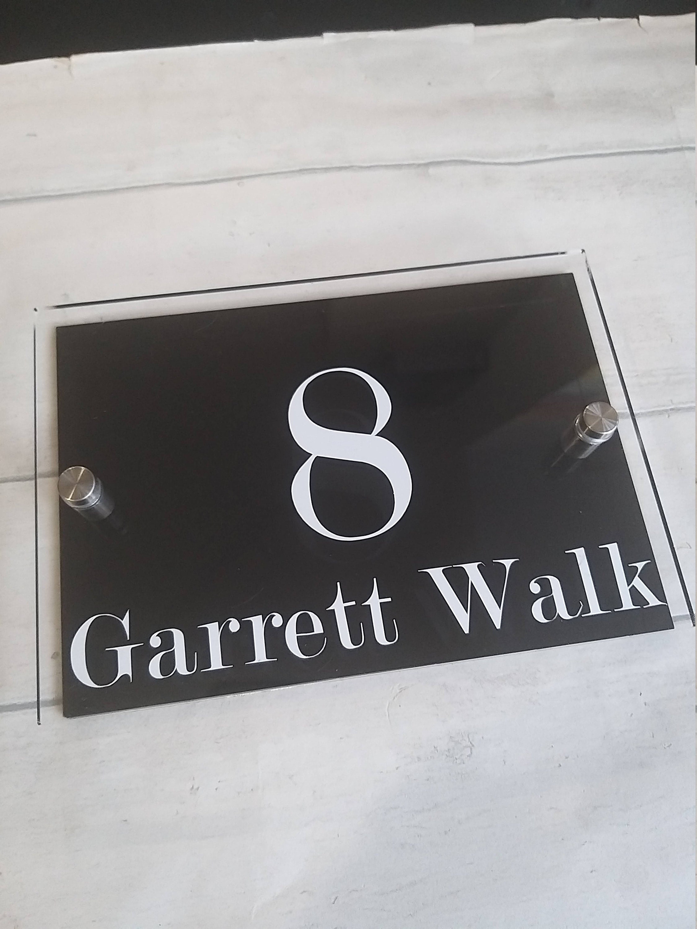 Personalised House Number Sign Gate Sign Plaque Modern Door - Etsy UK