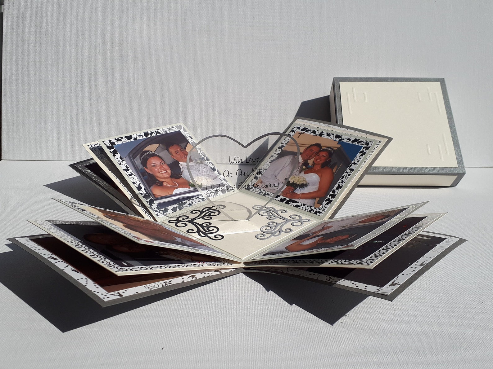 Personalised Anniversary Exploding Photo Box Card for Him - Etsy
