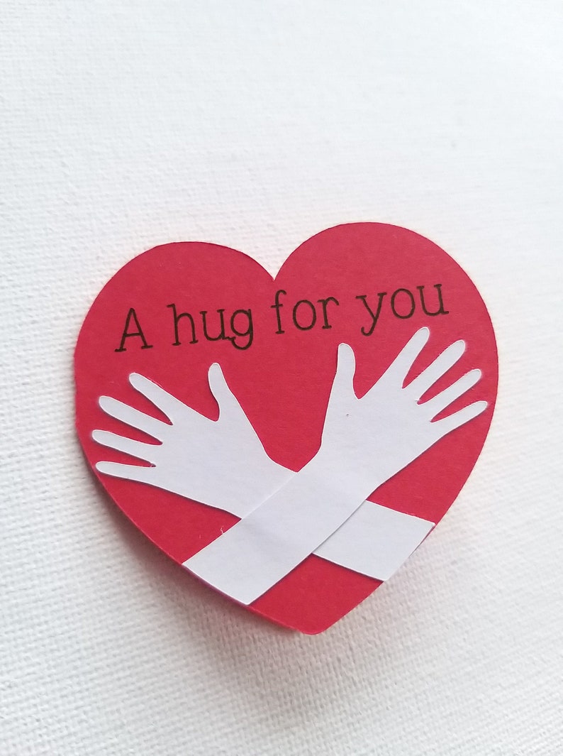 Personalised Send A Hug Handmade Card Custom Photo Card Long | Etsy