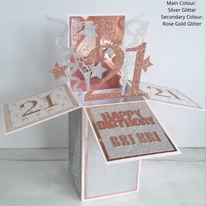 Personalised 50th Birthday Card, Black & Gold Pop up Happy 50th ...