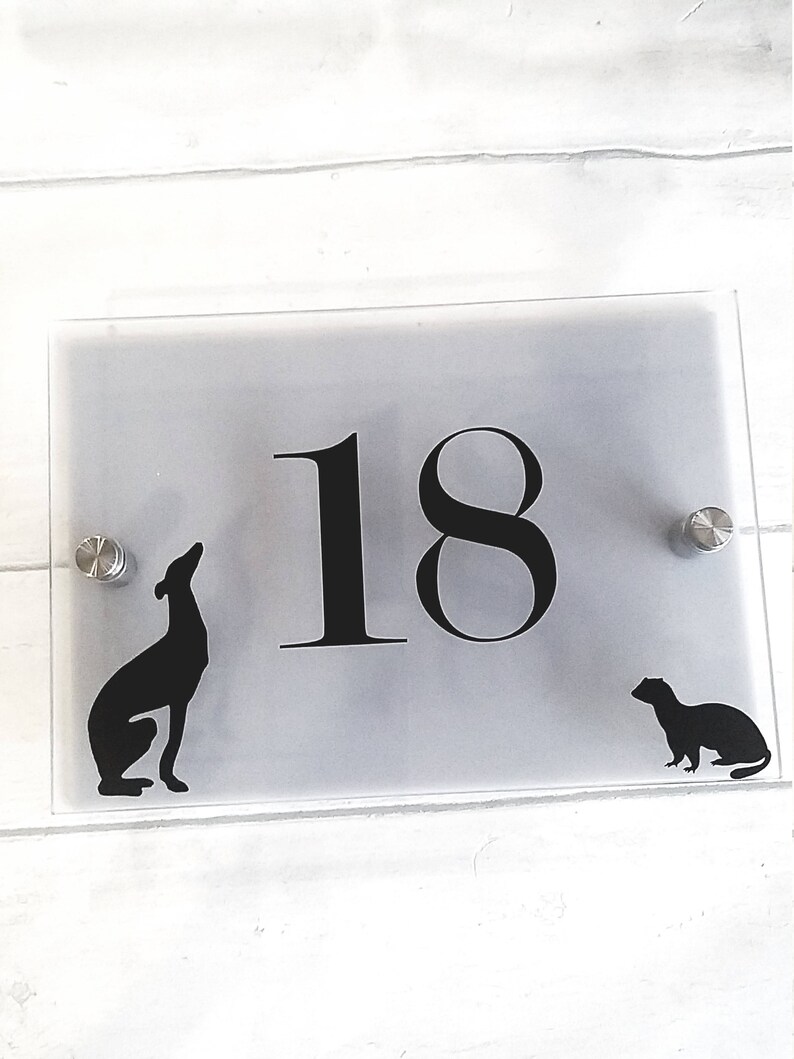 Personalised House Number Sign Gate Sign Plaque Modern Door - Etsy UK