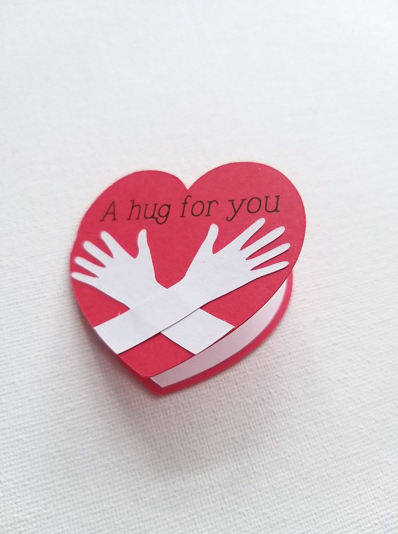 Personalised Send A Hug Handmade Card Custom Photo Card Long - Etsy