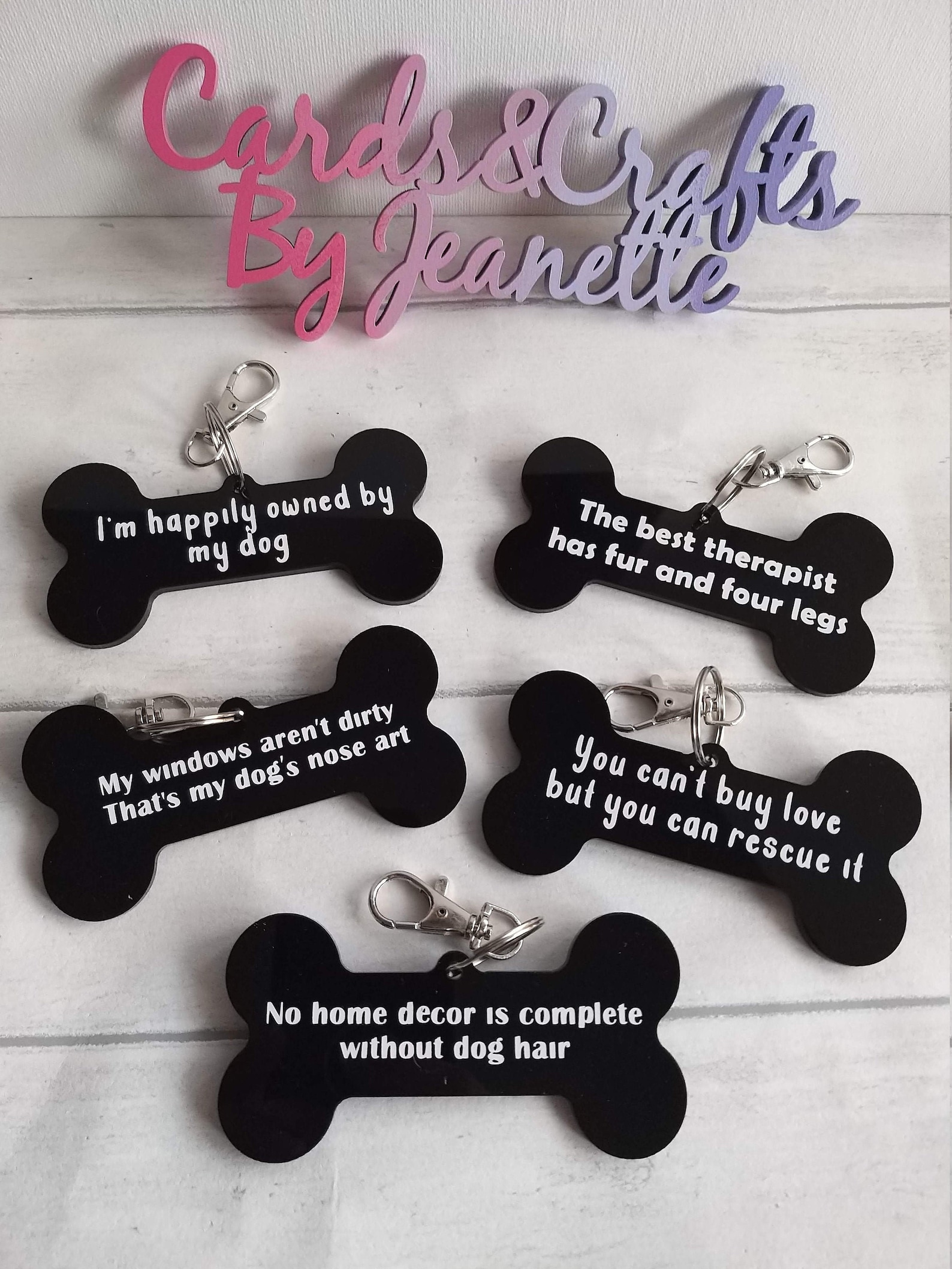 Funny Dog Bone Key Ring Pet Lover Key Chain Token Gift Stocking Filler ...