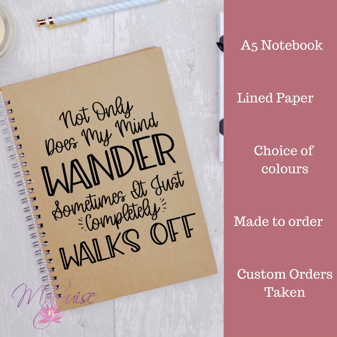 A5 Mind Notebook Bullet Journal Diary Recipe Book Stocking Filler for ...