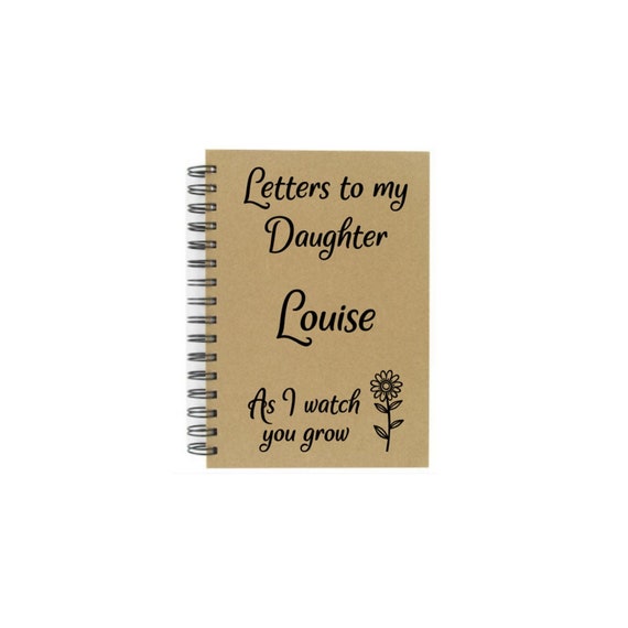 Personalised A5 Notebook Letters to My Daughter as I Watch | Etsy